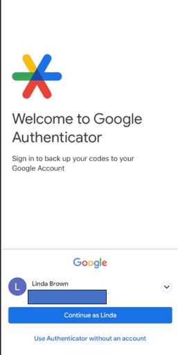 How do I set up MFA using the Google authenticator app?